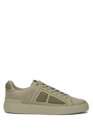 Balmain Erkek Haki Deri Sneaker 4 EU Balmain Erkek Haki Deri Sneaker 4 EU