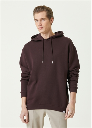 Les Deux Erkek Kahverengi Kapüşonlu Sweatshirt Bordo S EU Les Deux Erkek Kahverengi Kapüşonlu Sweatshirt Bordo S EU