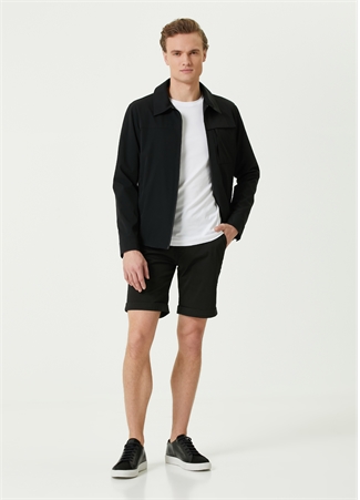 Beymen Club Erkek Slim Fit Siyah Twill Şort 46 Beymen Club Erkek Slim Fit Siyah Twill Şort 46