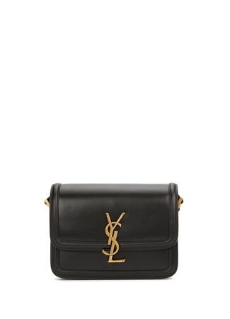 Kadın Solferino Small Siyah Deri Omuz Çantası EU