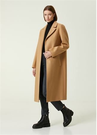 Beymen Club Kadın Camel Beli Kuşaklı Palto Kahverengi XS EU Beymen Club Kadın Camel Beli Kuşaklı Palto Kahverengi XS EU