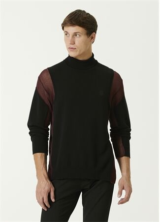 Ambush Erkek Siyah Balıkçı Yaka Omuzları Kazak S EU