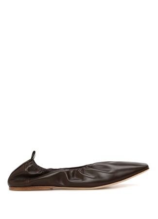 Rejina Pyo Kadın Kahverengi Lastik Detaylı Deri Babet 36 EU Rejina Pyo Kadın Kahverengi Lastik Detaylı Deri Babet 36 EU