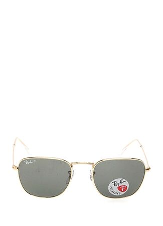 Ray-Ban Siyah Polarize Camlı Güneş Gözlüğü Altın Rengi 5 EU