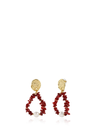 Berrin Özkan Kadın KÜPE Kırmızı EU