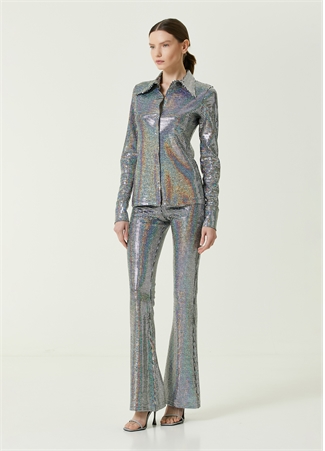 Dodo Bar Or Kadın Silver İşlemeli Bol Paça Abiye Pantolon Gri 40 IT Dodo Bar Or Kadın Silver İşlemeli Bol Paça Abiye Pantolon Gri 40 IT