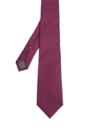 Canali Erkek Bordo Mikro Desenli İpek Kravat EU