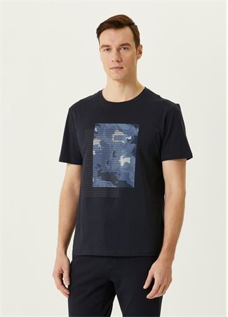 Network Erkek Slim Fit Lacivert T-shirt XS EU