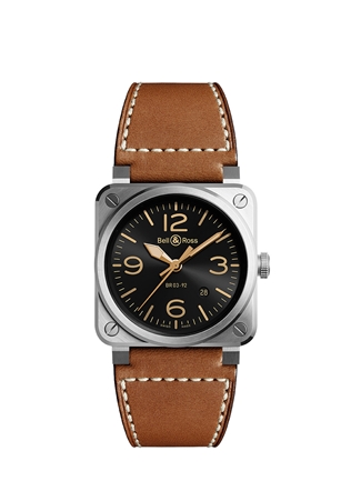 Bell & Ross Erkek Instruments BR -92 Golden Heritage Kol Saa EU