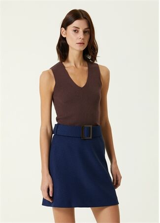 Network Kadın Slim Fit Bordo Kazak XL EU