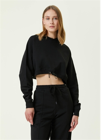 Saude Kadın Canaria Siyah Bisiklet Yaka Crop Sweatshirt XS EU Saude Kadın Canaria Siyah Bisiklet Yaka Crop Sweatshirt XS EU