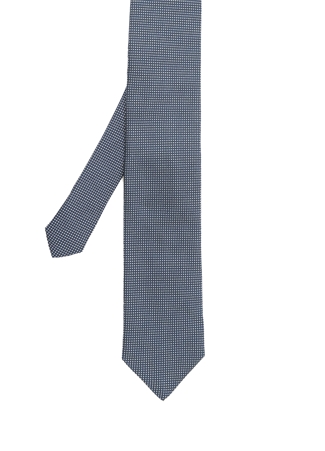 Beymen Club Erkek Lacivert Mikro Desenli İpek Kravat EU Beymen Club Erkek Lacivert Mikro Desenli İpek Kravat EU