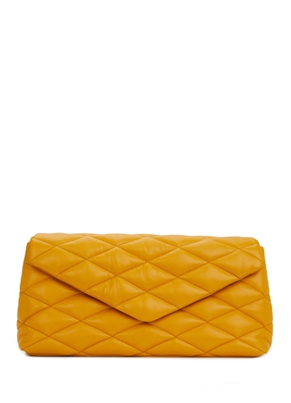 Kadın Sade Hardal Deri El Portföyü Sarı EU Kadın Sade Hardal Deri El Portföyü Sarı EU