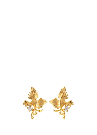 Peracas Kadın Siena Swarovski Taşlı Altın Rengi Kaplama Küpe Beyaz Eu Peracas Kadın Siena Swarovski Taşlı Altın Rengi Kaplama Küpe Beyaz Eu