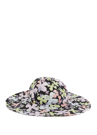 Helene Berman London Kadın Colorblocked Çiçek Desenli Şapka EU Helene Berman London Kadın Colorblocked Çiçek Desenli Şapka EU