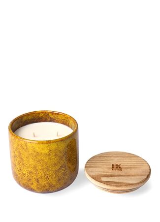 Hk Living Desenli Seramik Mum Çok Renkli Hk Living Desenli Seramik Mum Çok Renkli