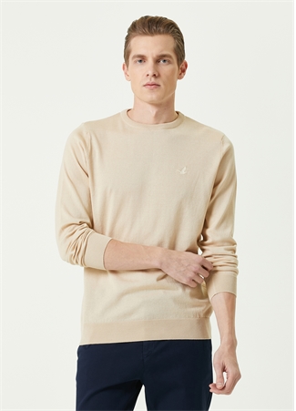 Beymen Club Erkek Bej Kuş Logolu Basic Kazak S EU Beymen Club Erkek Bej Kuş Logolu Basic Kazak S EU
