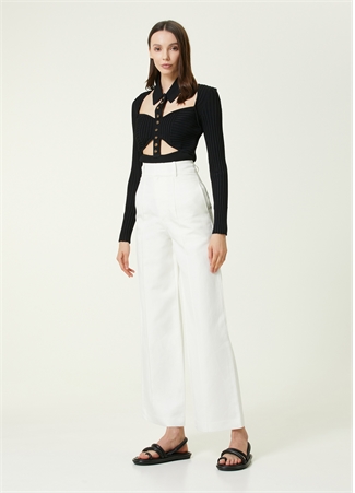 Significant Other Kadın Beyaz Yüksek Bel Keten Pantolon 2 Us Significant Other Kadın Beyaz Yüksek Bel Keten Pantolon 2 Us