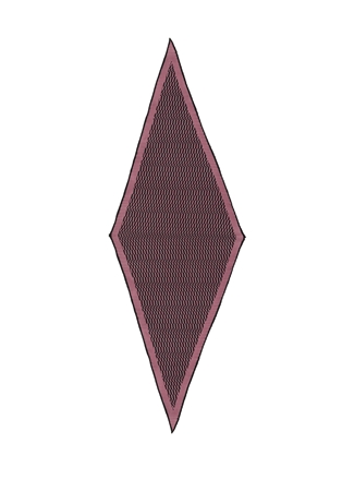 Cerimonia Erkek Pembe Siyah Çizgi Desenli İpek Atkı EU