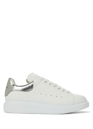 Alexander McQueen Kadın Oversized Beyaz Silver Sneaker 35 EU Alexander McQueen Kadın Oversized Beyaz Silver Sneaker 35 EU