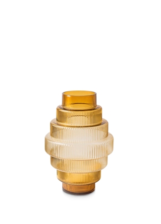 Pols Potten Steps Small Amber Cam Vazo Turuncu