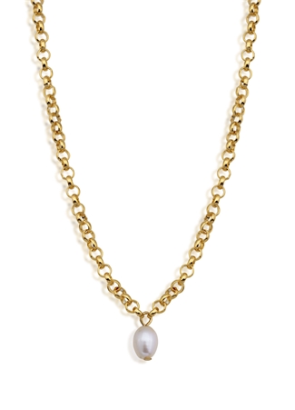 Peracas Kadın Paros Taşlı Altın Rengi Kaplama Kolye Bej EU Peracas Kadın Paros Taşlı Altın Rengi Kaplama Kolye Bej EU