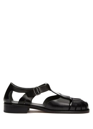 Hereu Kadın Siyah Deri Sandalet 36 EU