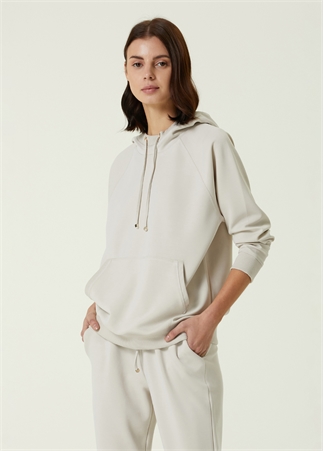 Network Kadın Slim Fit Bej Kapüşonlu Sweatshirt M Eu Network Kadın Slim Fit Bej Kapüşonlu Sweatshirt M Eu