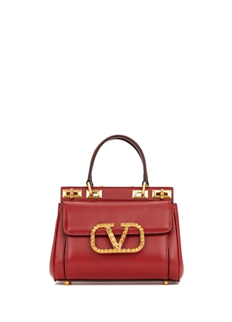 Valentino Garavani Kadın Rockstud Small Kırmızı Deri Omuz Çantası EU
