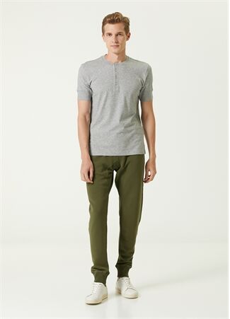 Tom Ford Erkek Haki Dar Paça Eşofman Altı Yeşil 50 IT