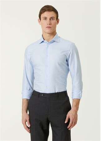 Zegna Erkek Mavi Gömlek 42 IT