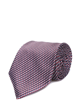 Zegna Erkek Colorblocked Mikro Desenli İpek Kravat EU Zegna Erkek Colorblocked Mikro Desenli İpek Kravat EU