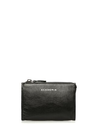 Academia Kadın Siyah Logolu Deri Cüzdan EU