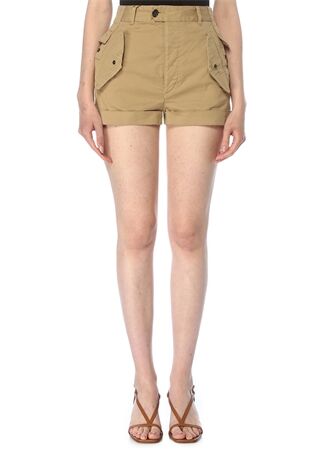 Dsquared2 Kadın Kamel Cep Detaylı Şort Bej 38 IT