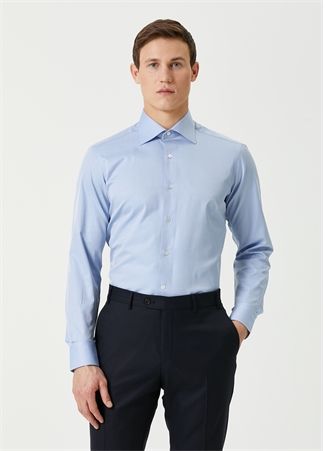 Fray Erkek Cesare Mavi Gömlek 40 IT