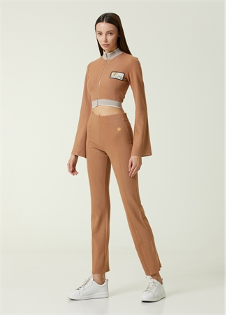 Agaleevic Kadın Camel Boru Paça Pantolon Kahverengi M EU Agaleevic Kadın Camel Boru Paça Pantolon Kahverengi M EU