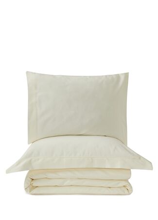 Graziano Home Raso Krem Çift Kişilik Nevresim Takımı Bej