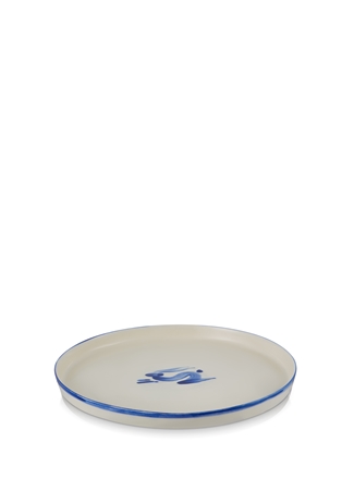 Goho Muhabbet Kemik Alice Desenli Porselen Tabak Çok Renkli Goho Muhabbet Kemik Alice Desenli Porselen Tabak Çok Renkli