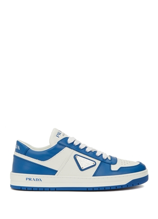 Prada Kadın Mavi Beyaz Logo Detaylı Deri Sneaker 36 EU Prada Kadın Mavi Beyaz Logo Detaylı Deri Sneaker 36 EU