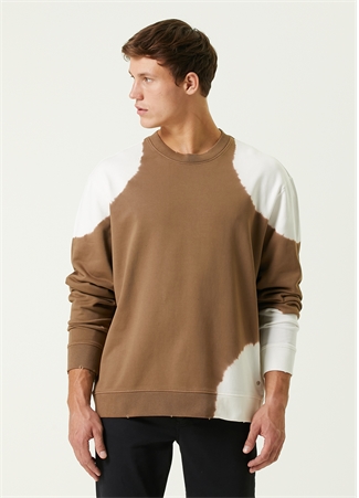 Allsaints Erkek Karter Taba Batik Desen Detaylı Sweatshirt Turuncu XS EU Allsaints Erkek Karter Taba Batik Desen Detaylı Sweatshirt Turuncu XS EU