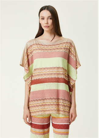Knitss Kadın Cora Colorblocked Çizgili Keten Tunik L Eu Knitss Kadın Cora Colorblocked Çizgili Keten Tunik L Eu