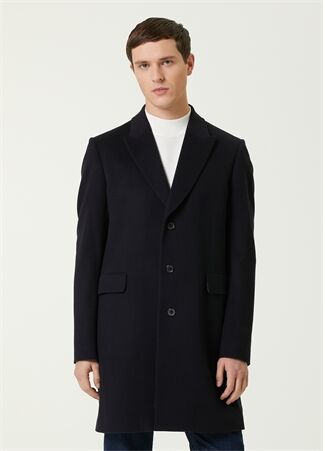 Paul Smith Erkek Lacivert Yün Palto 48 IT