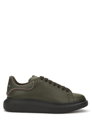 Alexander McQueen Erkek Oversize Haki Logolu Deri Sneaker 42 EU Alexander McQueen Erkek Oversize Haki Logolu Deri Sneaker 42 EU