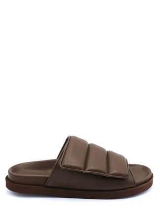 Gia Borghini Kadın Kahverengi Deri Terlik 36 Eu