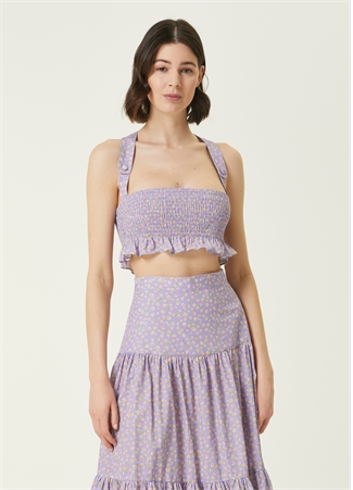 Faraway Kadın Nina Mor Çiçekli Crop Bluz 34 Eu Faraway Kadın Nina Mor Çiçekli Crop Bluz 34 Eu