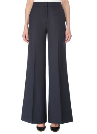 Victoria by Beckham Kadın Lacivert Yüksek Bel Bol Paça Pantolon 8 US