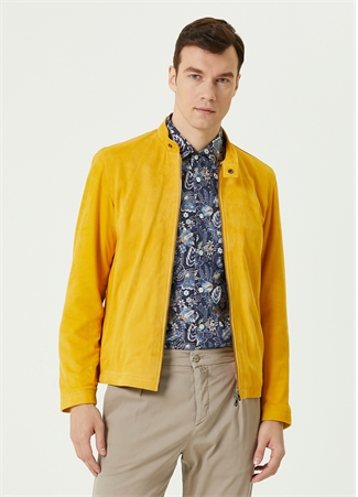 Isaia Erkek Sarı Süet Mont 48 It Isaia Erkek Sarı Süet Mont 48 It