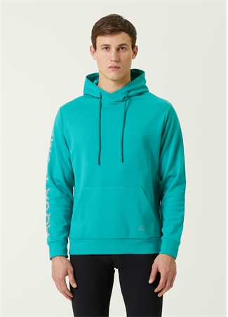 Aqua Nomad Erkek Yeşil Kapüşonlu Logolu Sweatshirt S EU Aqua Nomad Erkek Yeşil Kapüşonlu Logolu Sweatshirt S EU