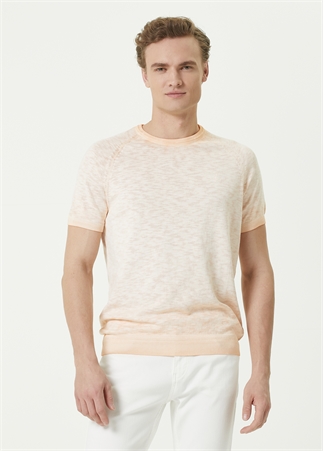 Beymen Club Erkek Turuncu Kısa Kollu Kazak S