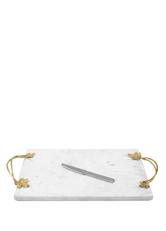 Michael Aram Ivy Oak Kulp Detaylı Peynir Tabağı Çok Renkli